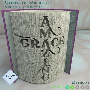 Amazing Grace Book Folding Art Pattern – DIY Cross Design (PDF) - Etsy