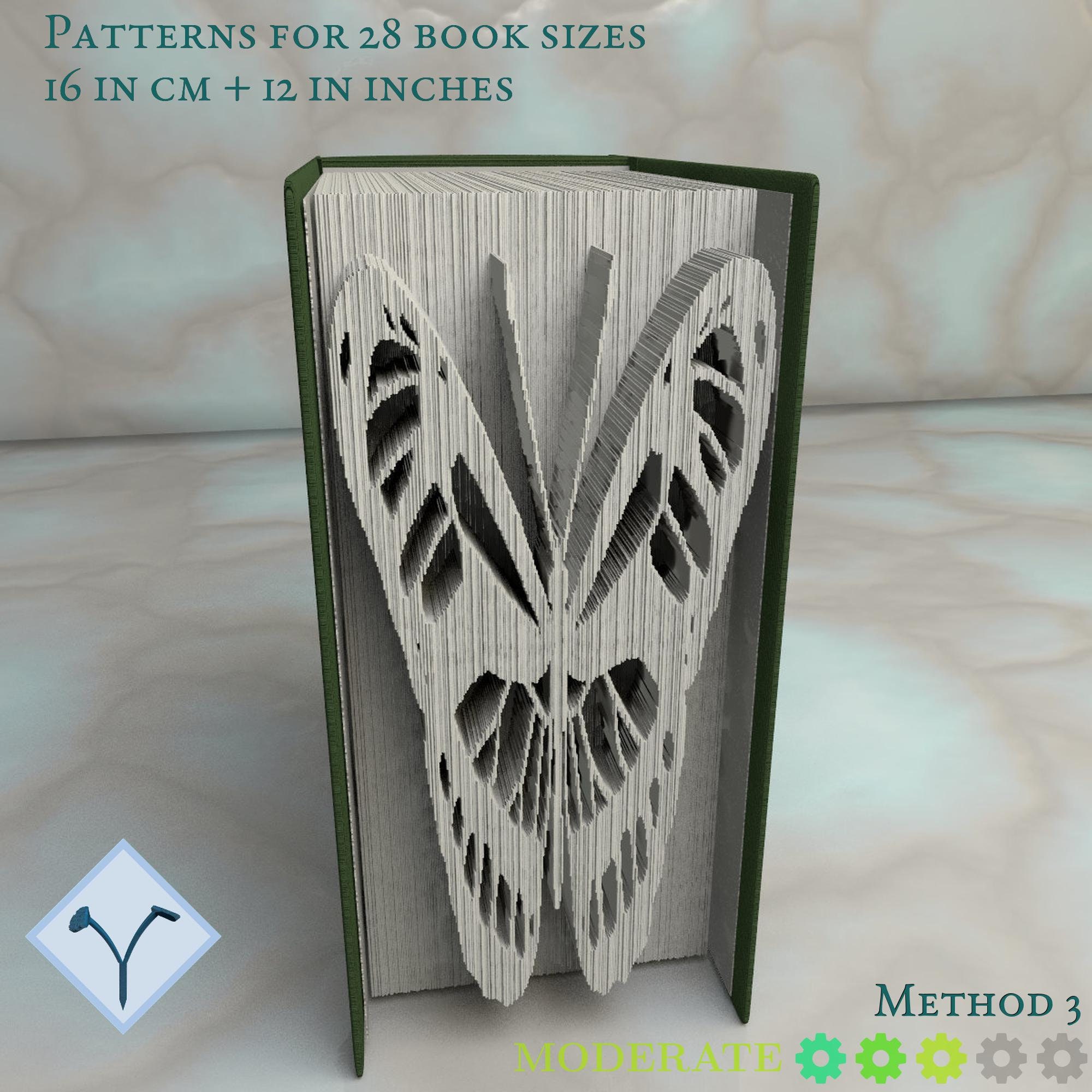 Butterfly: Book Folding Pattern Instruction DIY Folded Book - Etsy