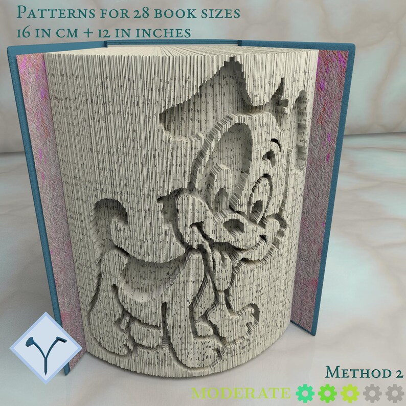 Puppy: Book Folding Pattern Instruction DIY Folded Book Art - Etsy