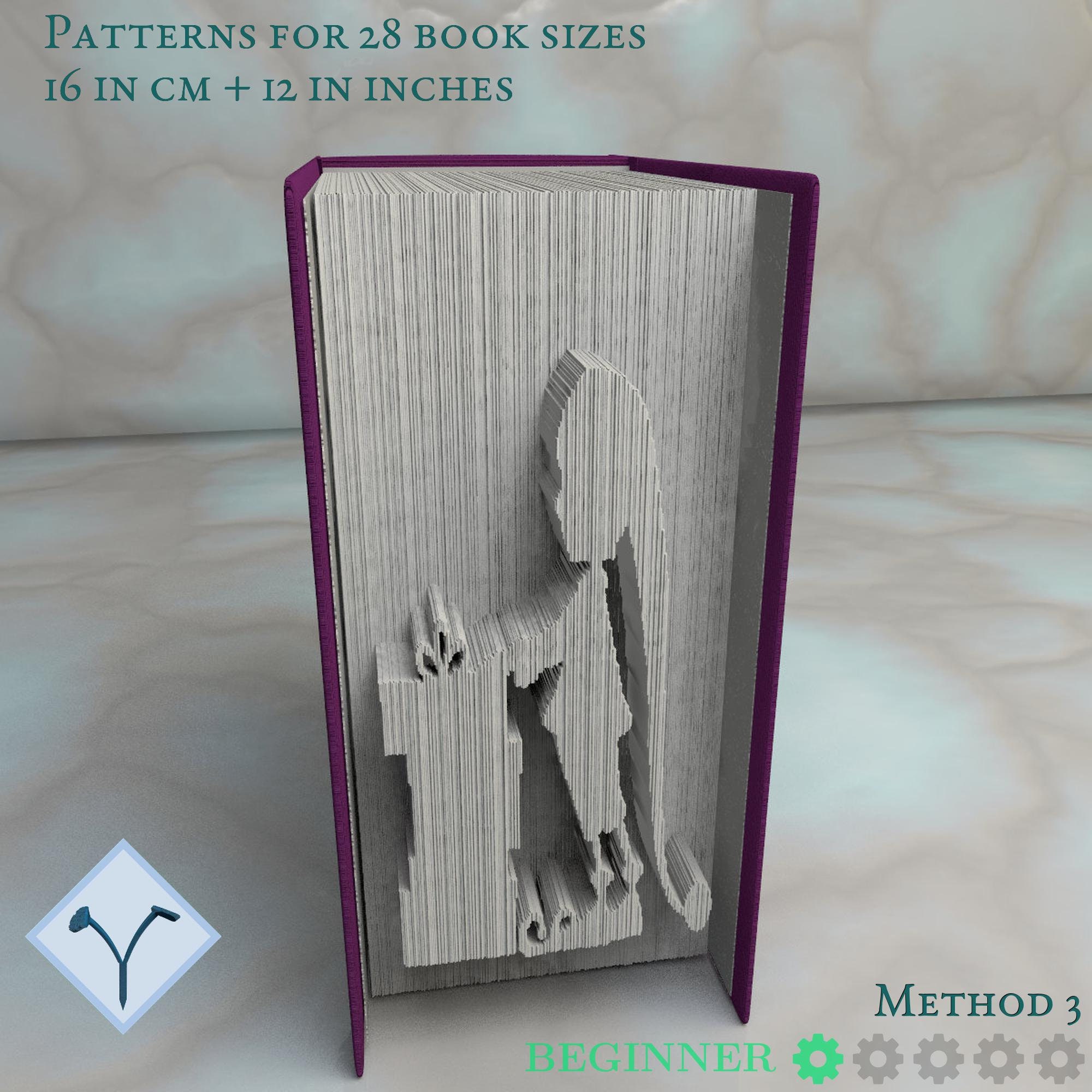 Christmas Elf: Book Folding Pattern Instruction DIY Folded - Etsy