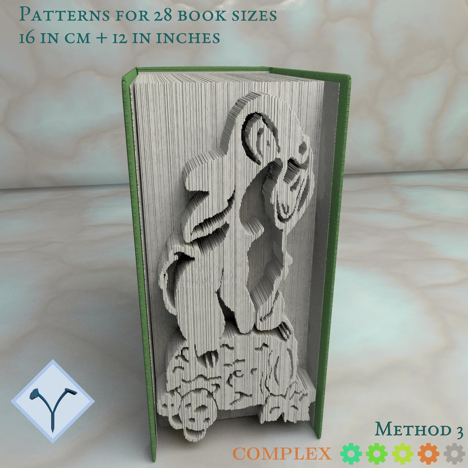 Cute Rabbit: Book Folding Pattern Instruction DIY Folded Book - Etsy