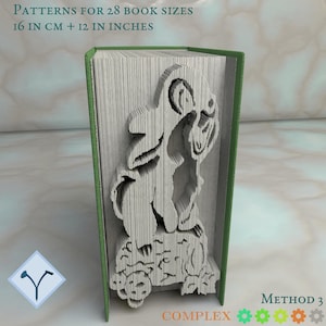 Cute Rabbit: Book Folding Pattern, Instruction DIY Folded Book Art, Cut ...