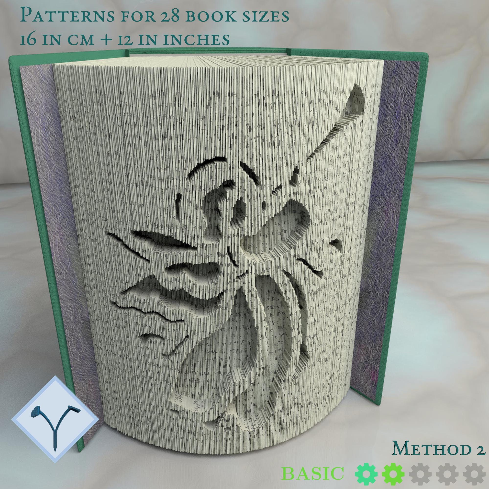 Angel: Book Folding Pattern Instruction DIY Folded Book Art - Etsy
