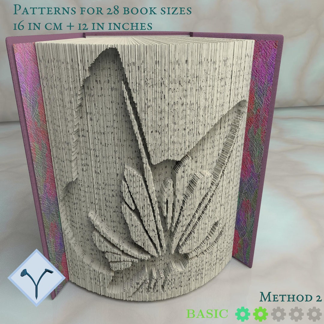 Butterfly: Book Folding Pattern, Instruction DIY Folded Book Art, Cut ...
