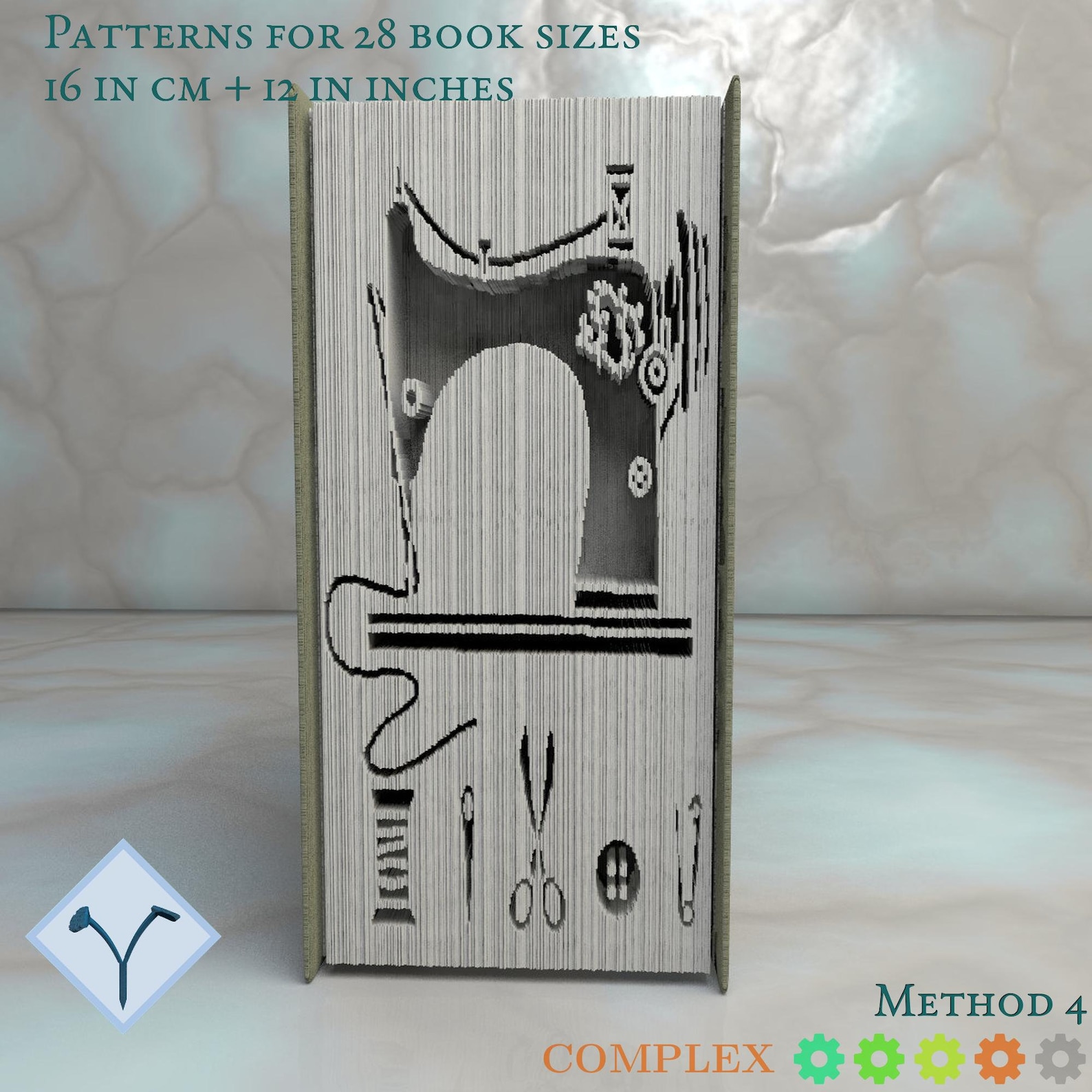 Tailor - Sewing Machine: DIY Cut & Fold Art, Book Folding Pattern and ...