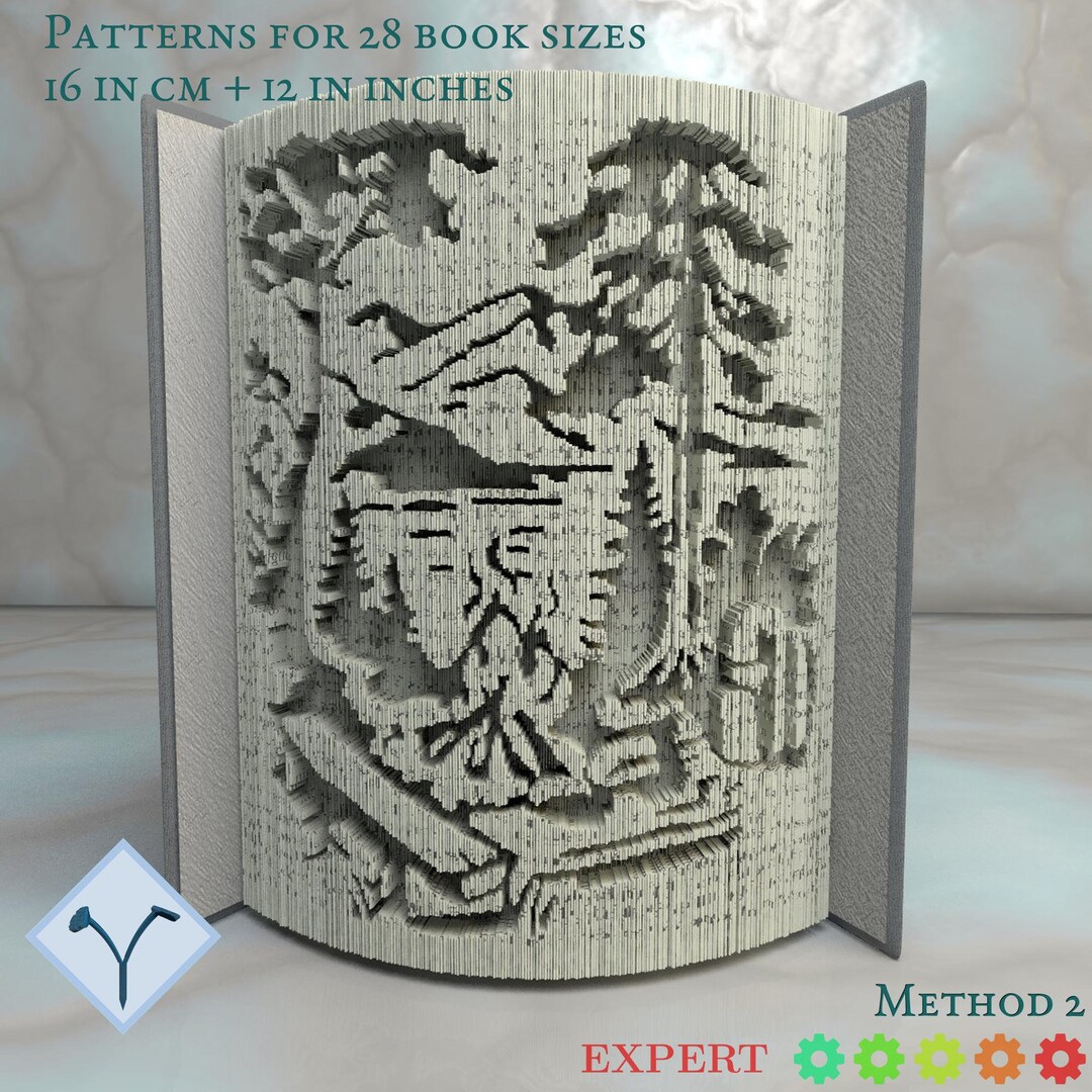 Camping in Mountains: Book Folding Pattern, Instruction DIY Folded Book ...