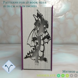 Cartoon Dragon: DIY Cut & Fold Book Art Pattern and Instructions (PDF ...
