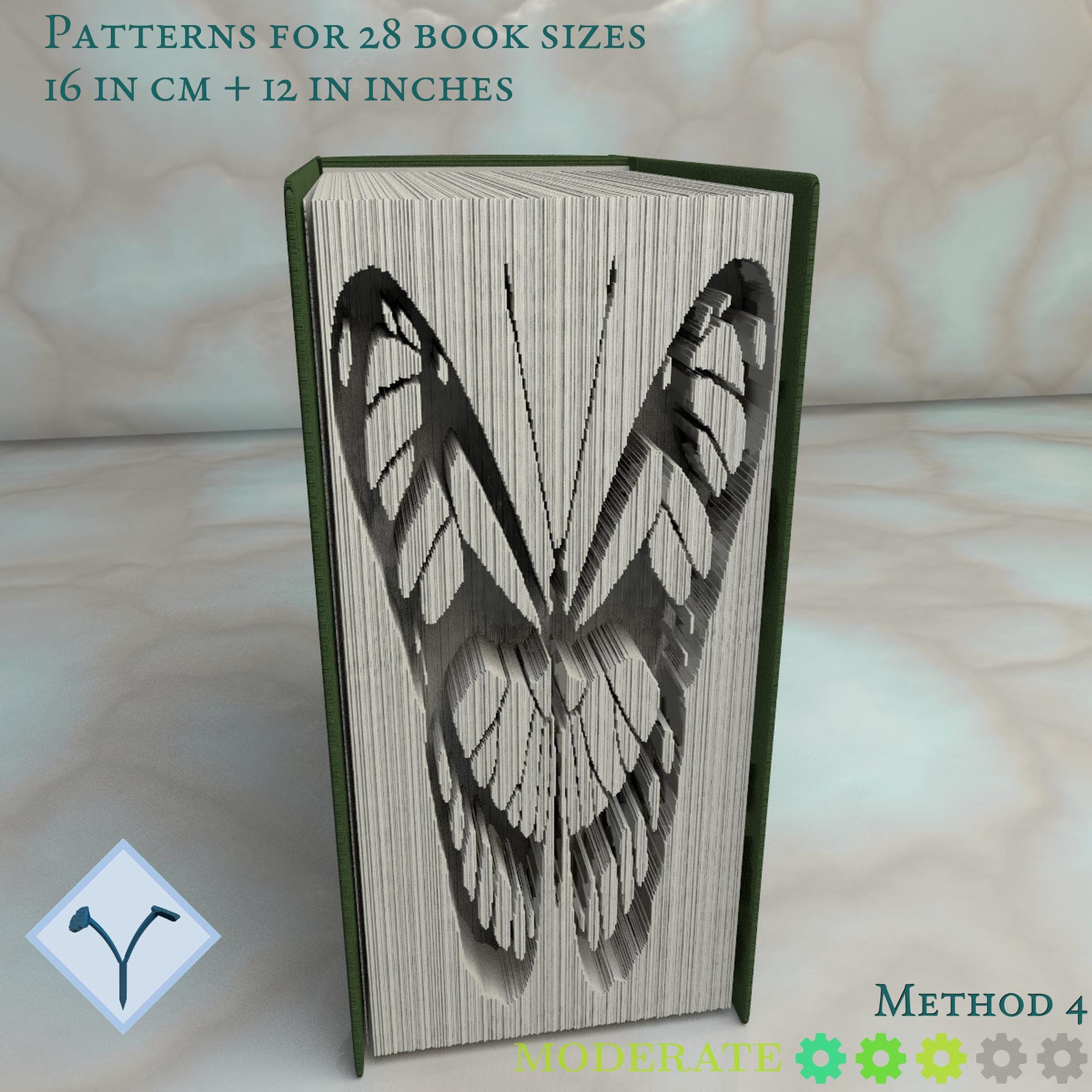 Butterfly: Book Folding Pattern Instruction DIY Folded Book - Etsy