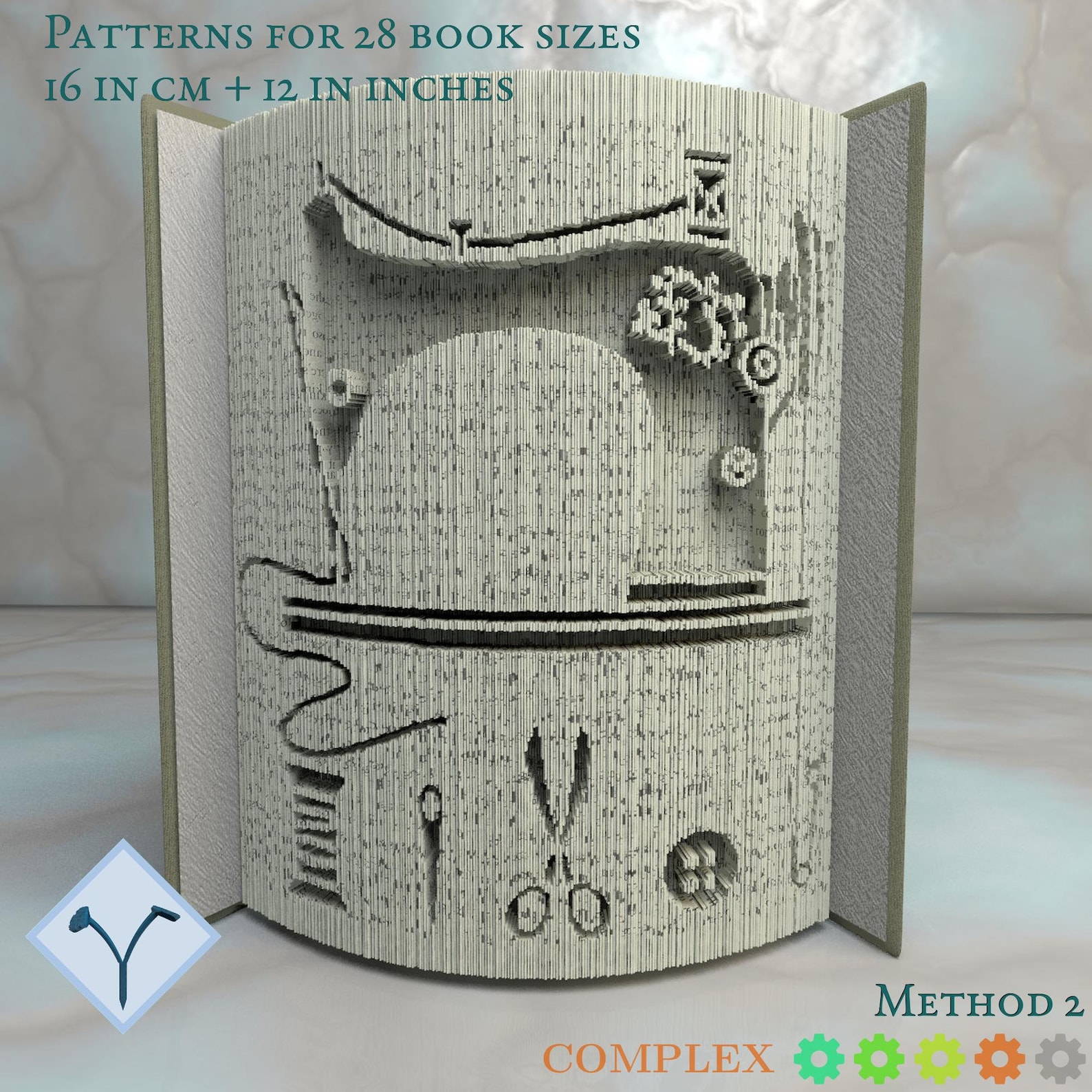 Tailor - Sewing Machine: DIY Cut & Fold Art, Book Folding Pattern and ...
