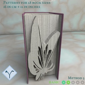 Butterfly: Book Folding Pattern, Instruction DIY Folded Book Art, Cut ...