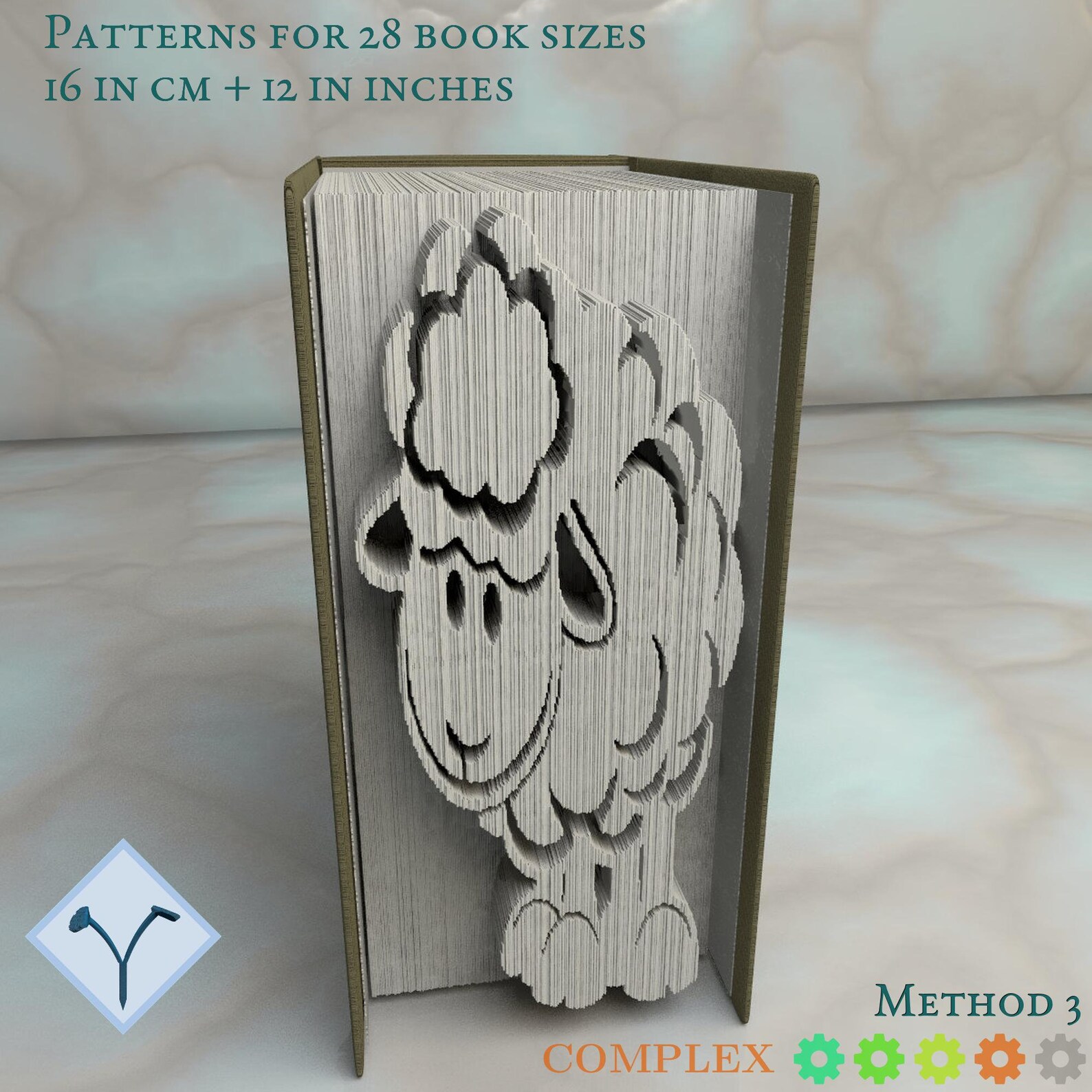 Cute Sheep: Book Folding Pattern Instruction DIY Folded Book | Etsy