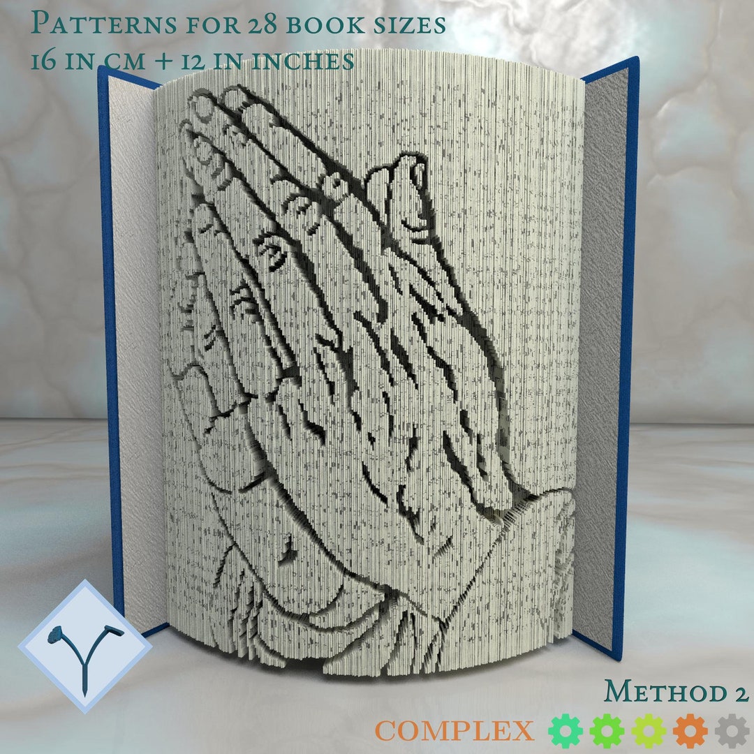 Prayer - Praying Hands: DIY Cut & Fold Art, Book Folding Pattern and ...