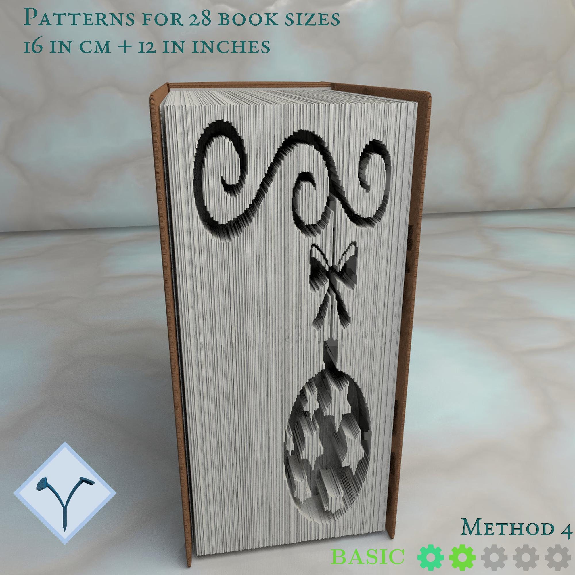 Christmas Ball: Book Folding Pattern Instruction DIY Folded | Etsy