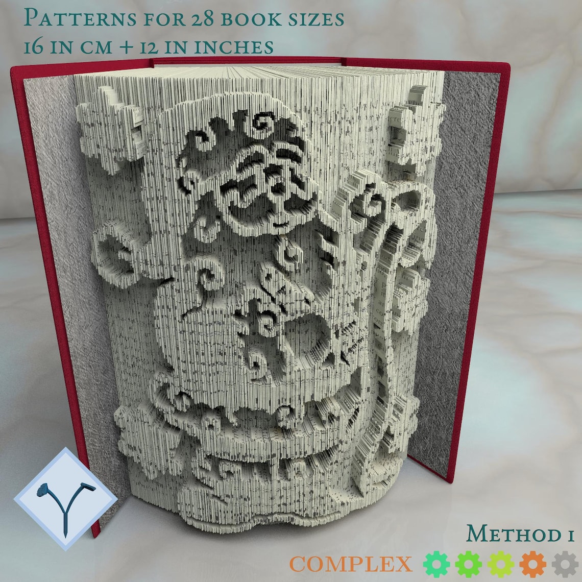 Christmas Santa Claus: Book Folding Pattern Instruction DIY | Etsy