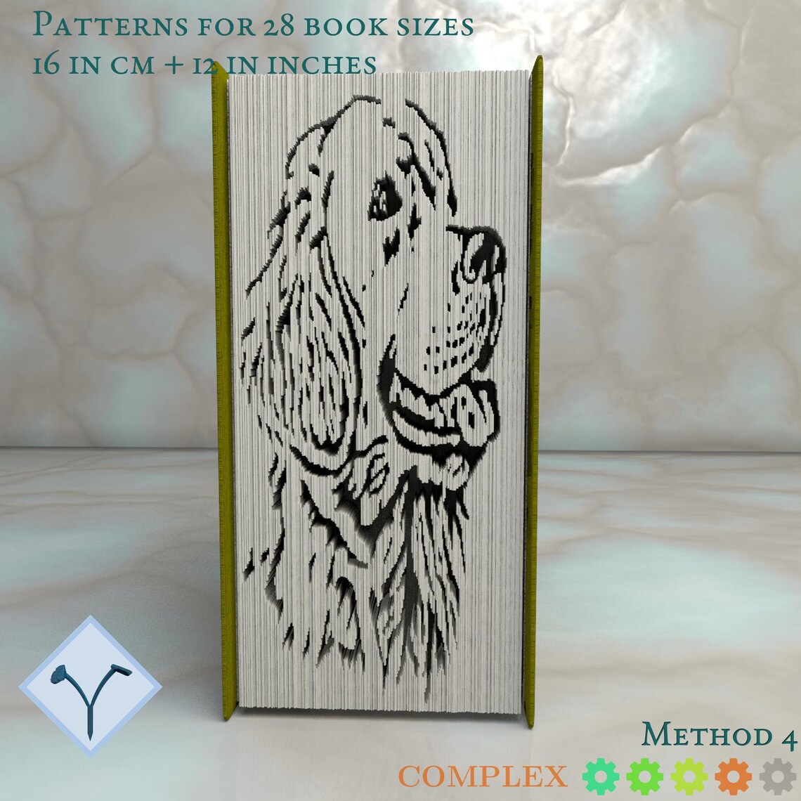 Dog Labrador Retriever: Book Folding Pattern Instruction DIY - Etsy