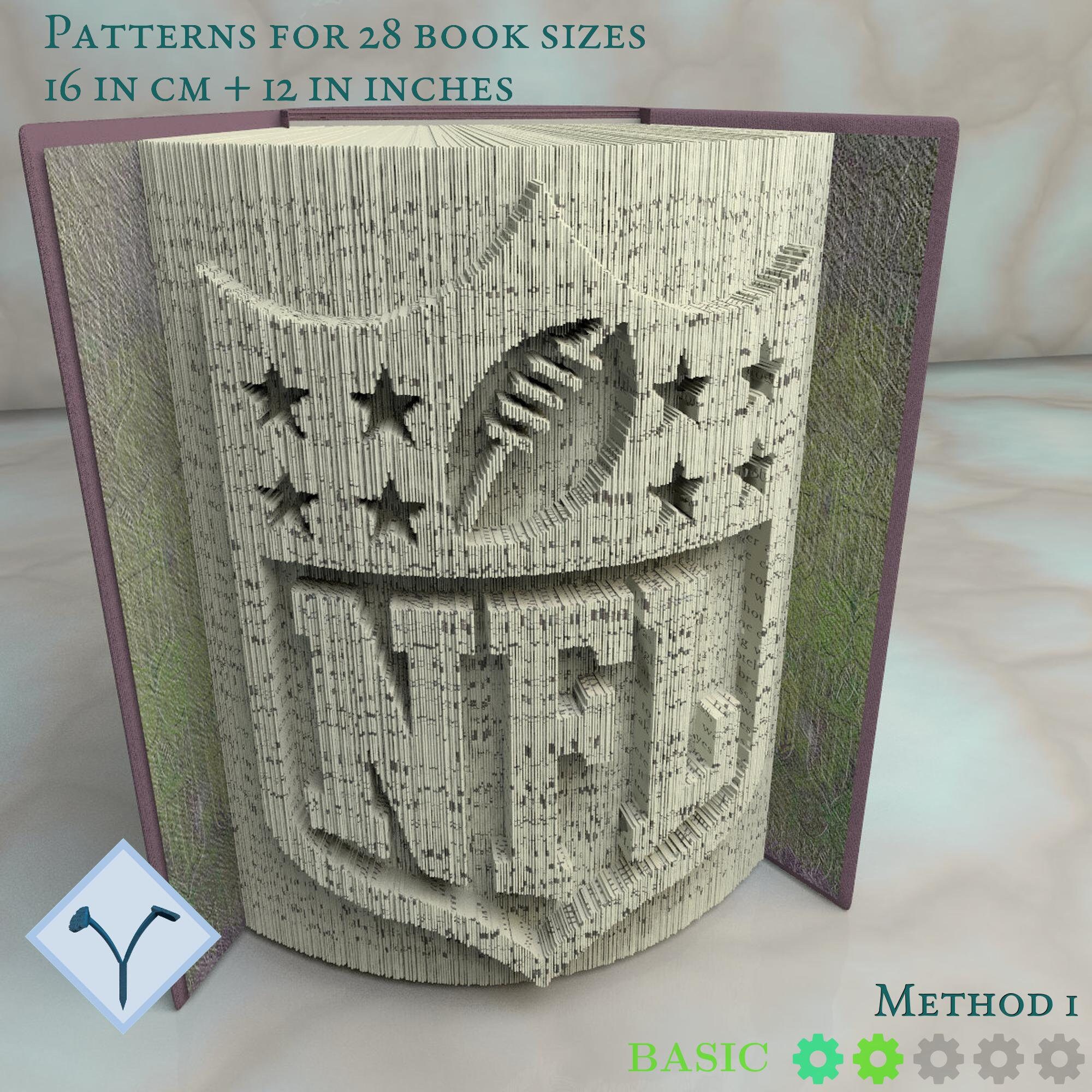 American Football NFL: Book Folding Pattern Instruction DIY - Etsy