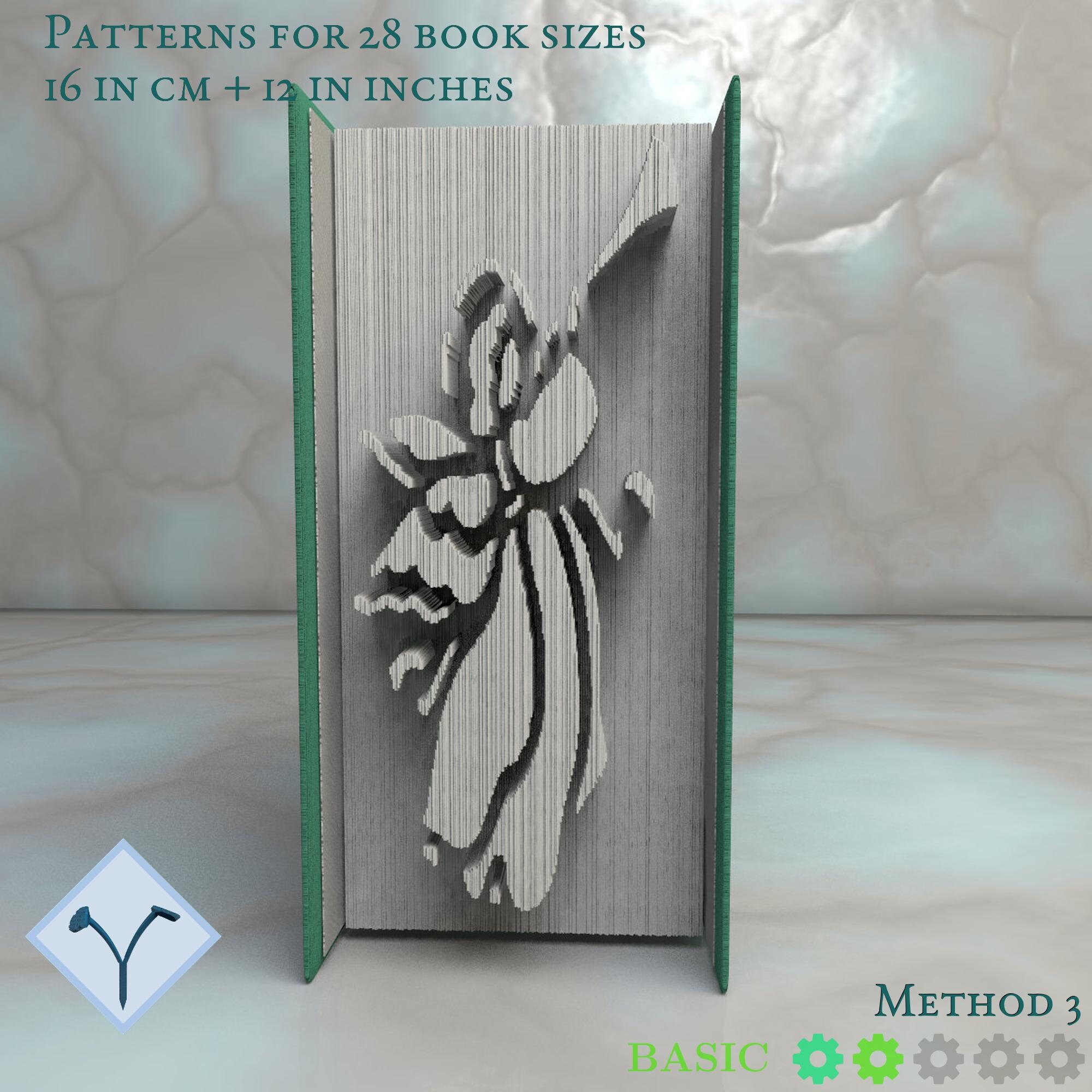 Angel: Book Folding Pattern Instruction DIY Folded Book Art - Etsy UK