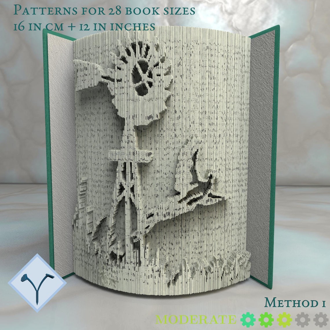 Windmill Pheasant: Book Folding Pattern Instruction DIY | Etsy