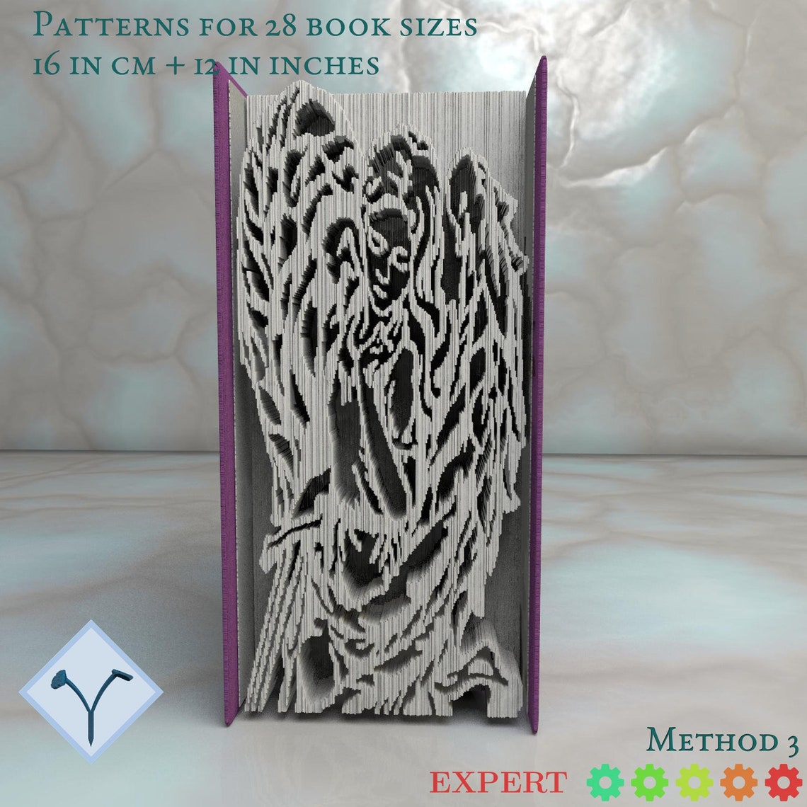 Guardian Angel: Book Folding Pattern Instruction DIY Folded | Etsy