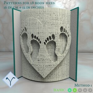 Twins Baby's Feet: Book Folding Pattern, Instruction DIY Folded Book ...