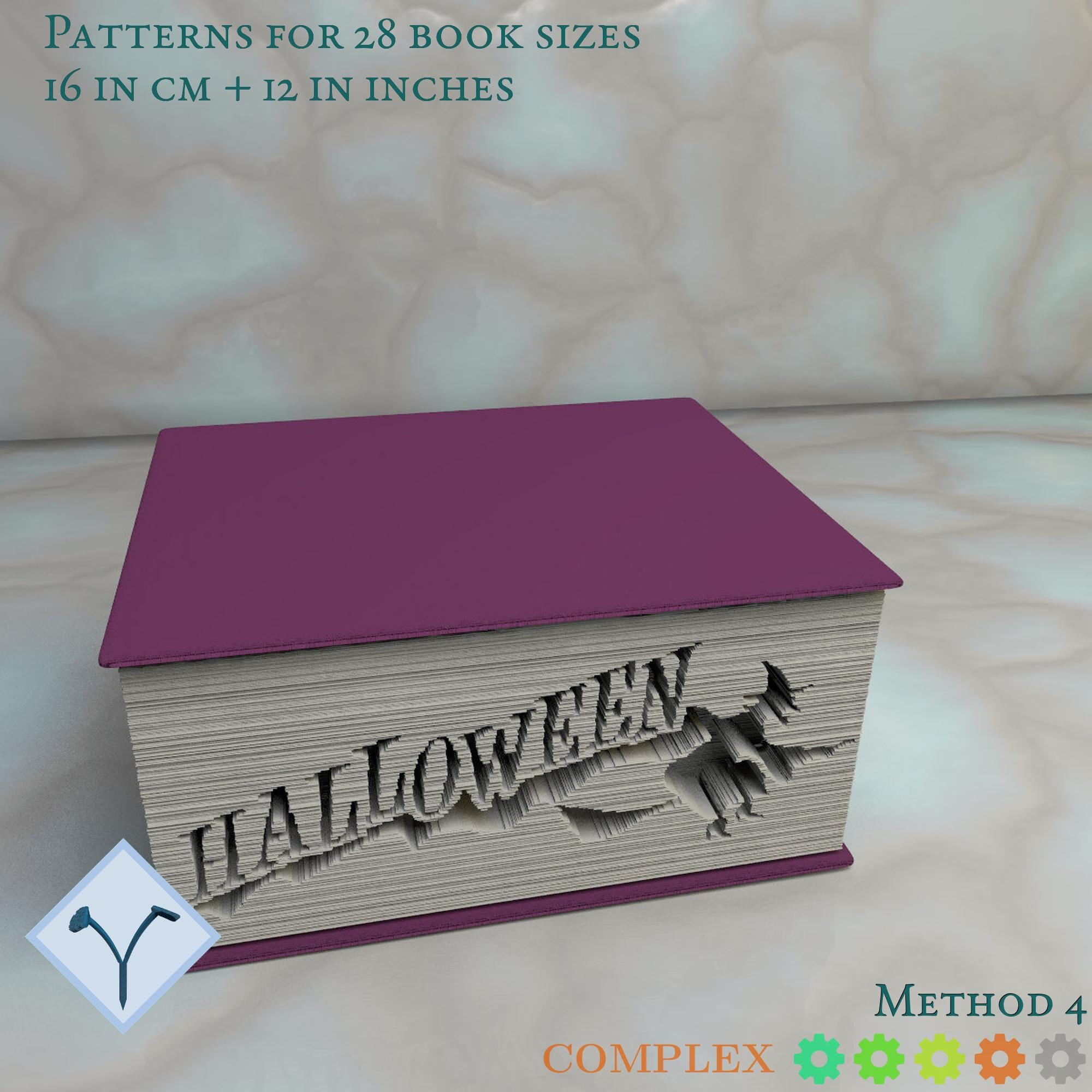 Halloween Witch: Book Folding Pattern Instruction DIY - Etsy
