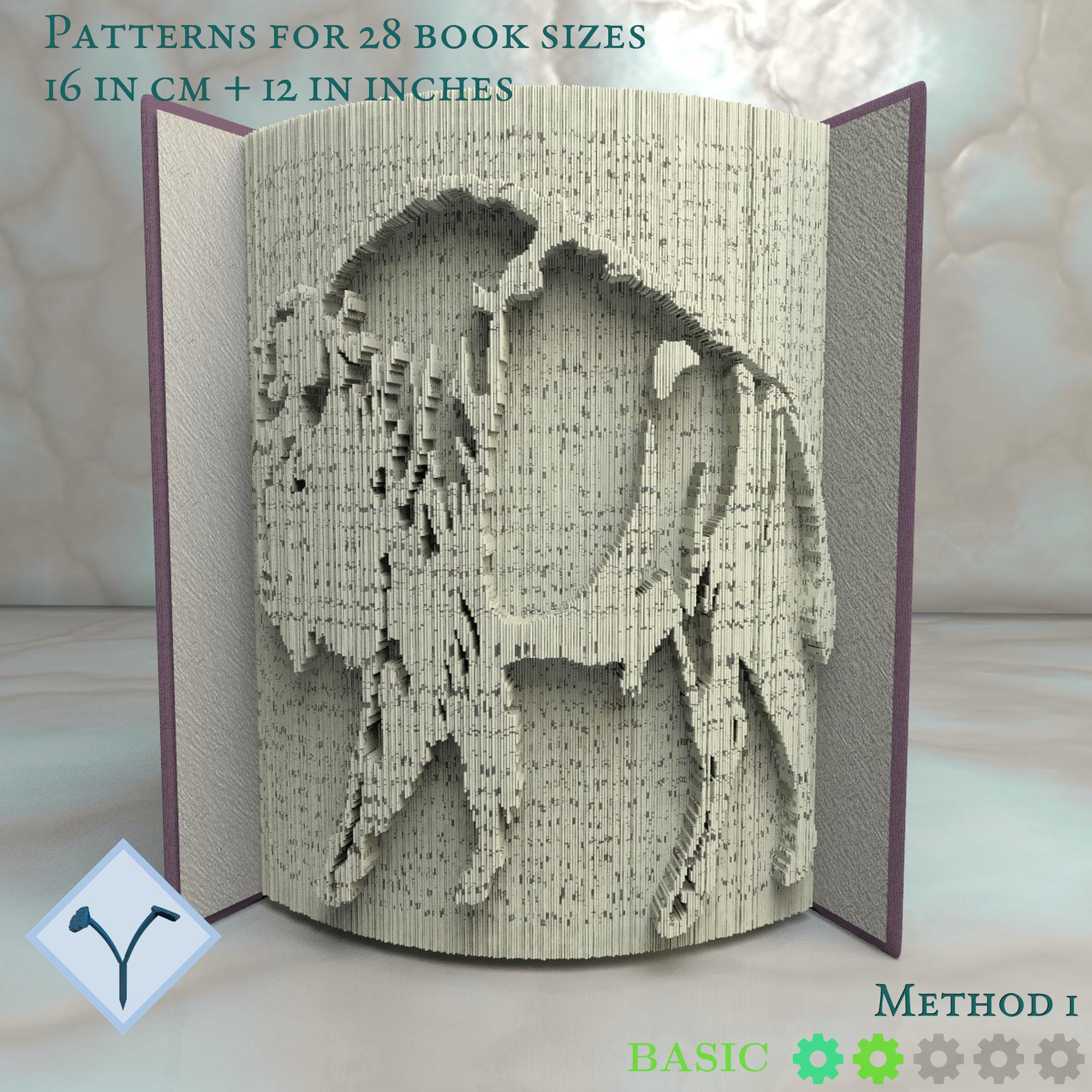 Bison American Buffalo: Book Folding Pattern Instruction DIY - Etsy