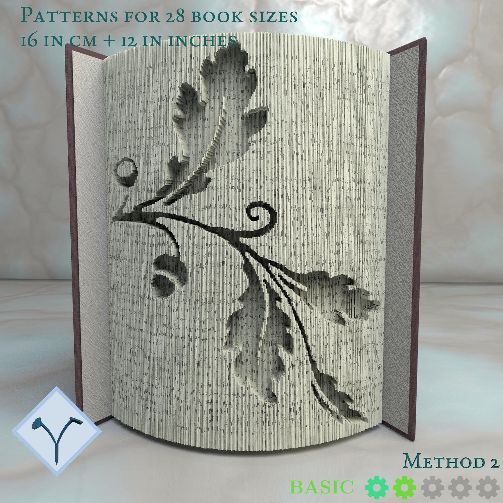 Autumn Tree Oak Leaves: Book Folding Pattern Instruction - Etsy