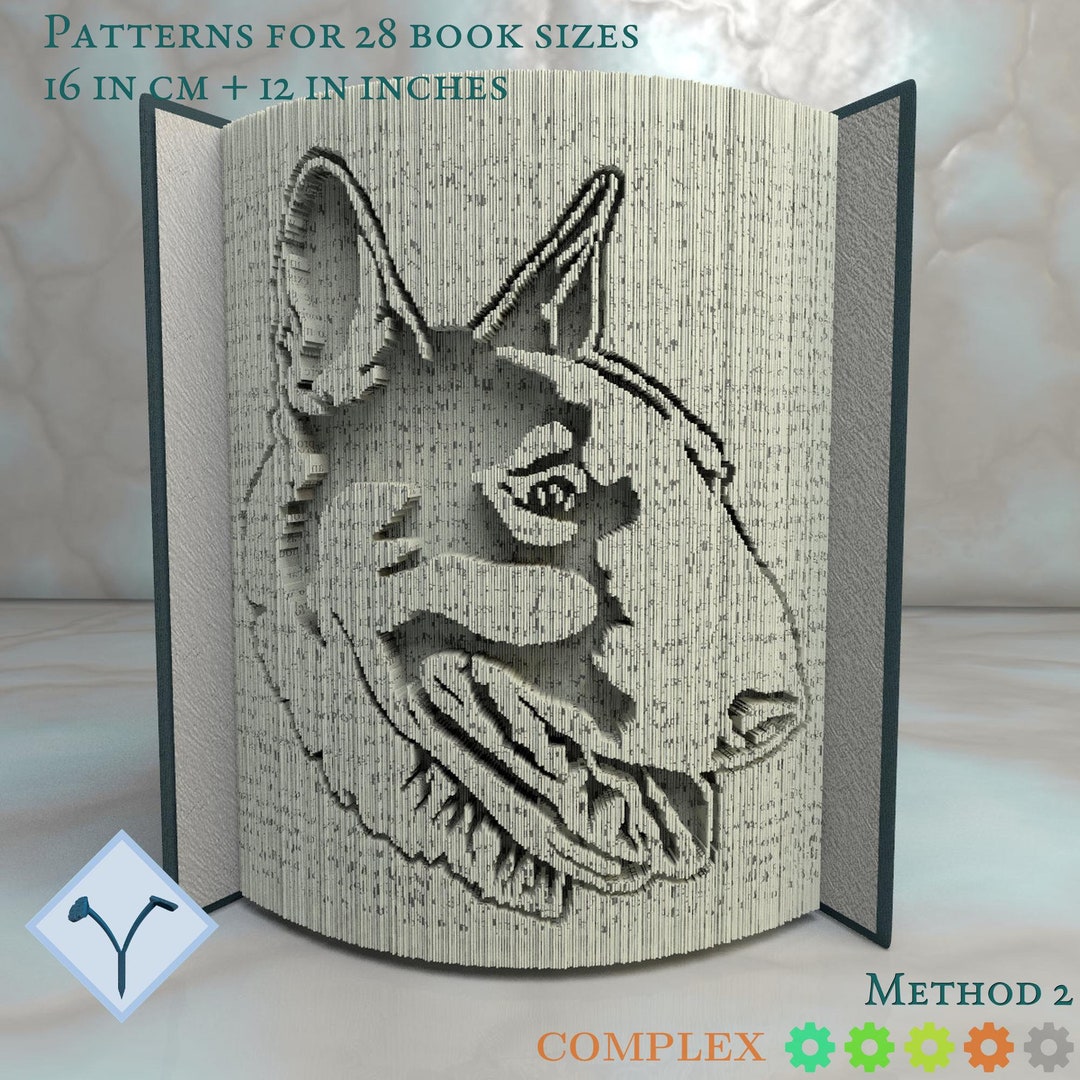 Dog - English Bull Terrier: Book Folding Pattern, Instruction DIY ...
