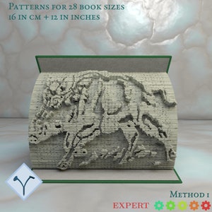 Boar - Wild Pig: Book Folding Pattern, Instruction DIY Folded Book Art ...