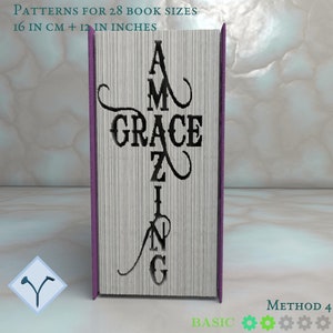 Amazing Grace Book Folding Art Pattern – DIY Cross Design (PDF) - Etsy