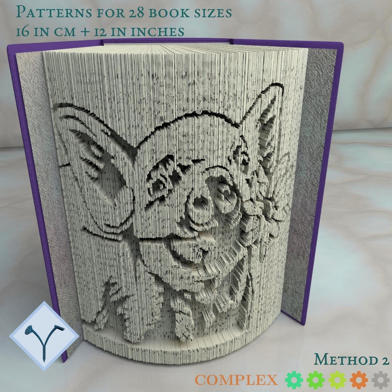 Pig and Flower: Book Folding Pattern Instruction DIY Folded - Etsy