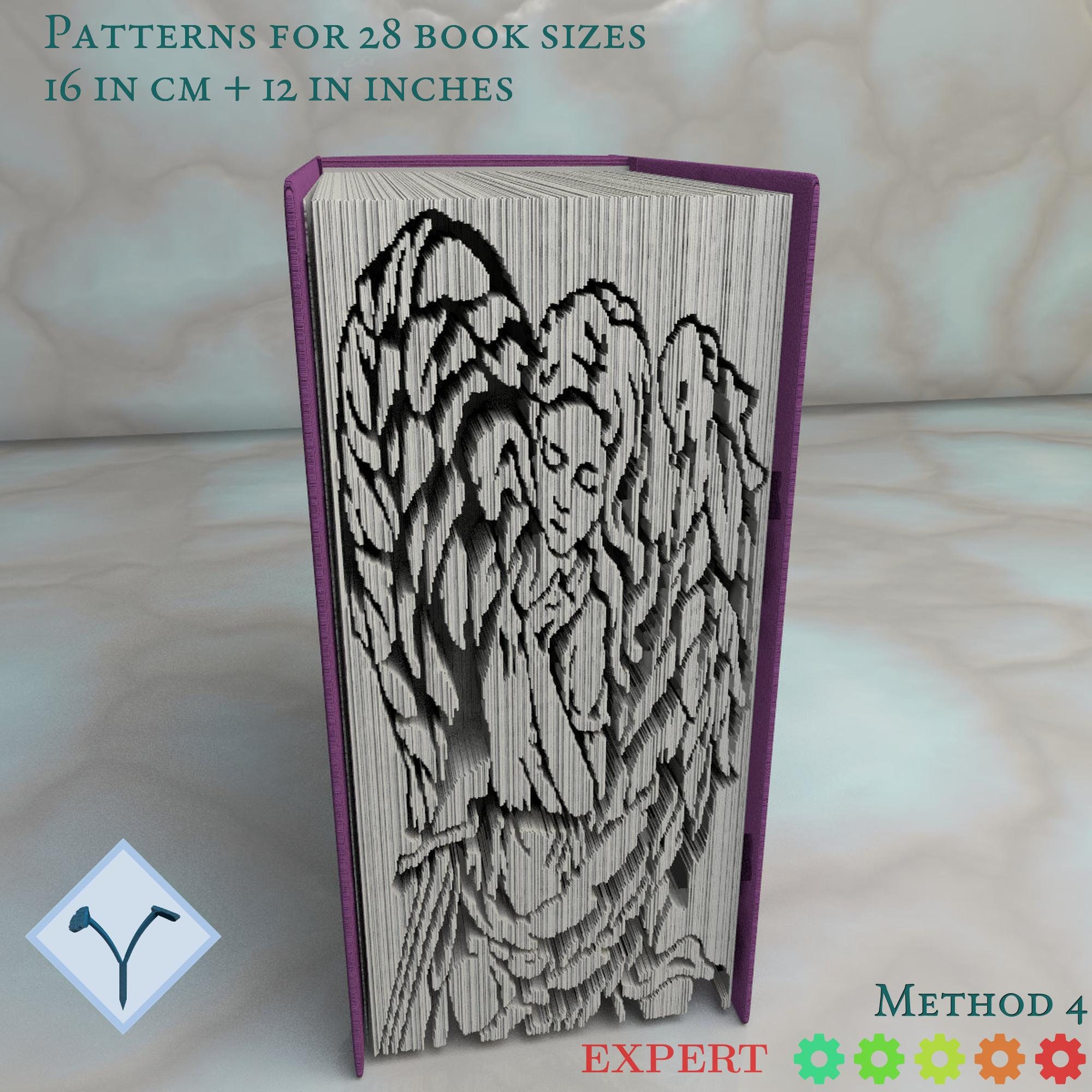 Guardian Angel: Book Folding Pattern Instruction DIY Folded | Etsy
