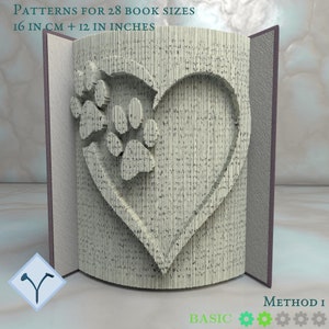 Dog's Paw Prints: DIY Cut & Fold Art, Book Folding Pattern and ...