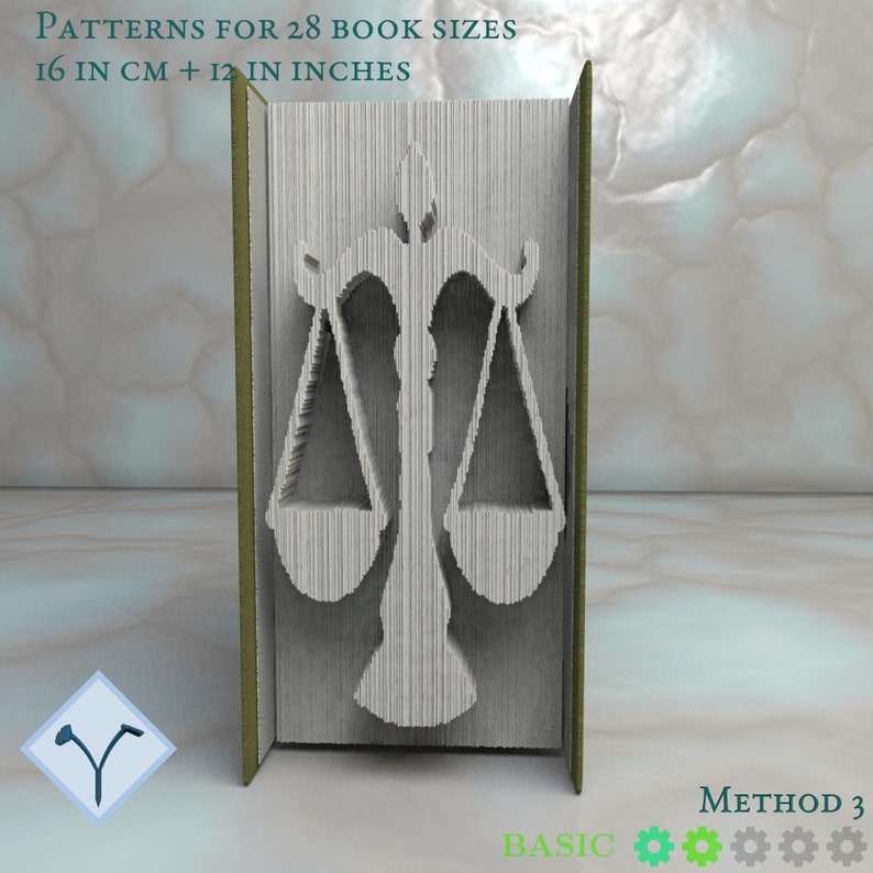 Judge - Law; Justice Scale: DIY Cut & Fold Art, Book Folding Pattern ...