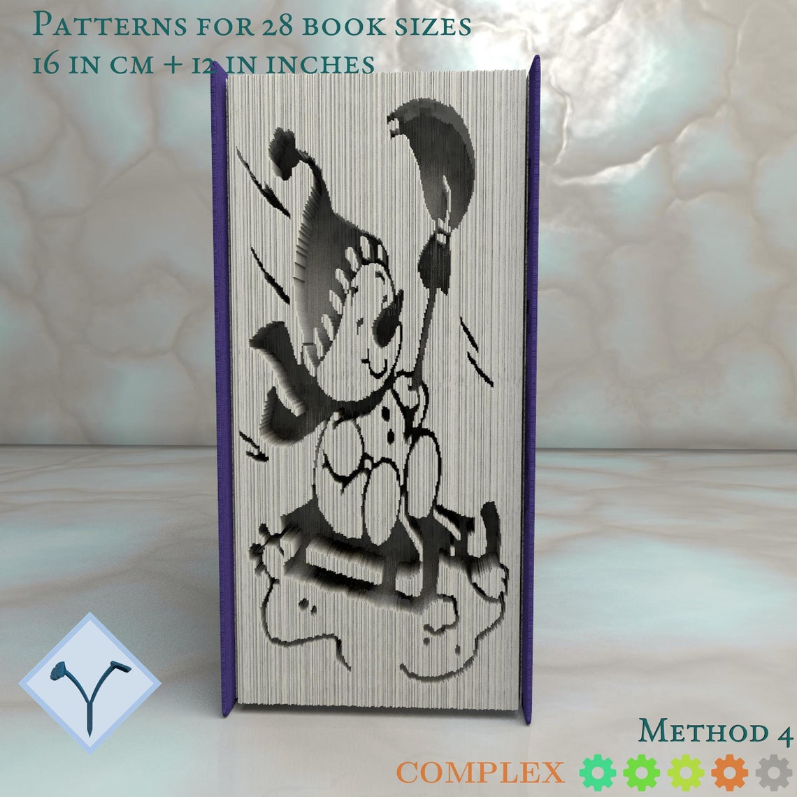 Snowman on Sledge: Book Folding Pattern Instruction DIY - Etsy