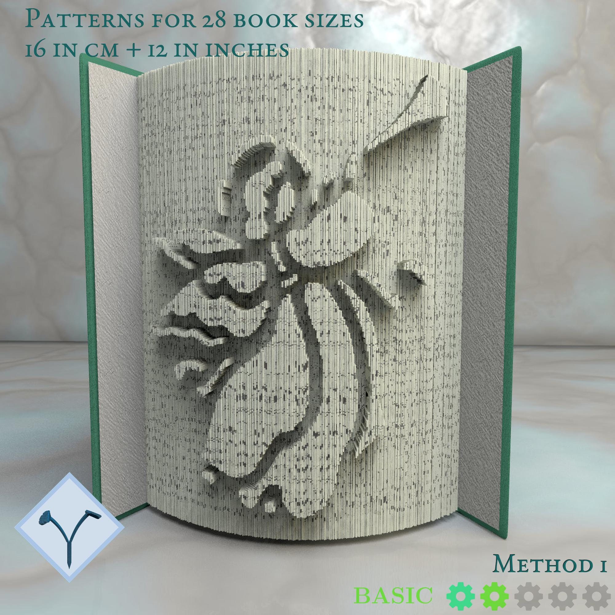 Angel: Book Folding Pattern Instruction DIY Folded Book Art - Etsy