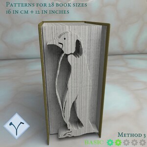 Emperor Penguin: Book Folding Pattern, Instruction DIY Folded Book Art ...