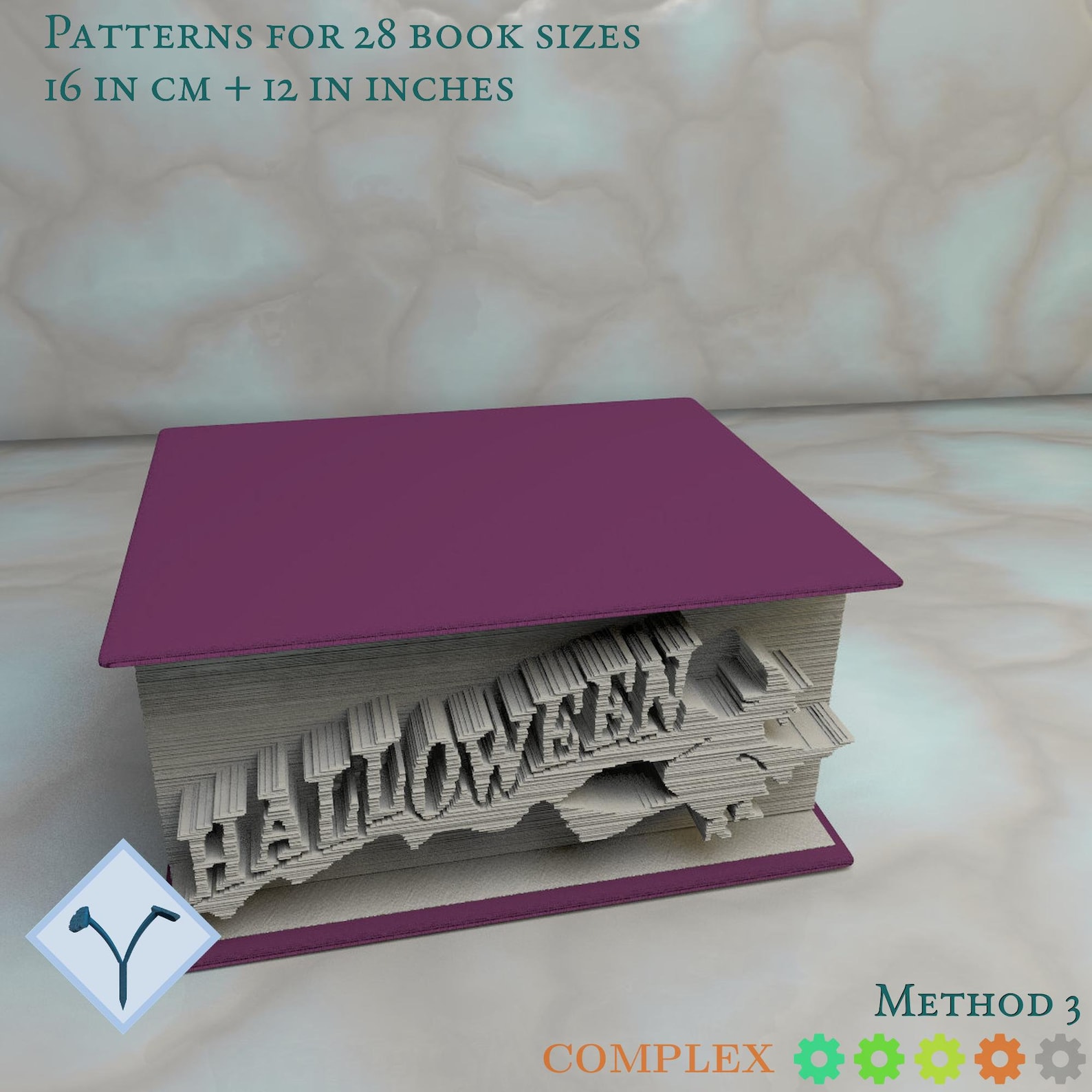 Halloween Witch: Book Folding Pattern Instruction DIY - Etsy