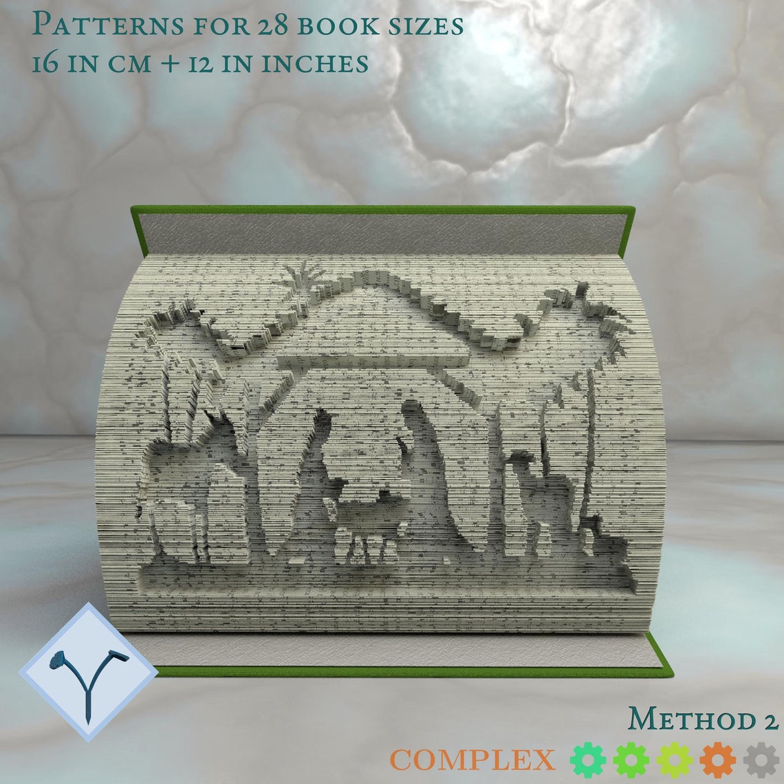 Holy Family Nativity: Book Folding Pattern Instruction DIY - Etsy