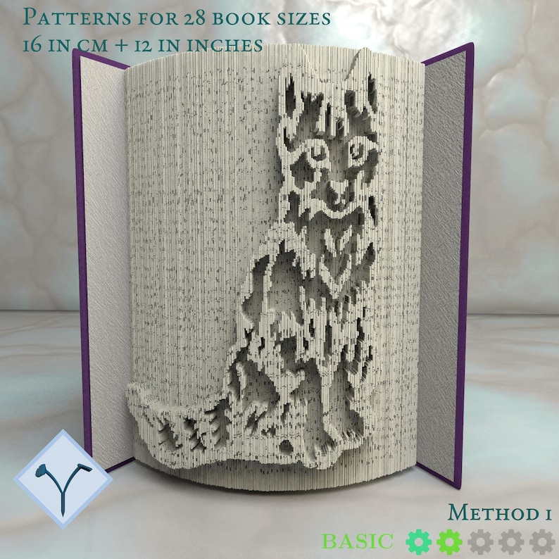 Cute Cat: Book Folding Pattern Instruction DIY Folded Book - Etsy