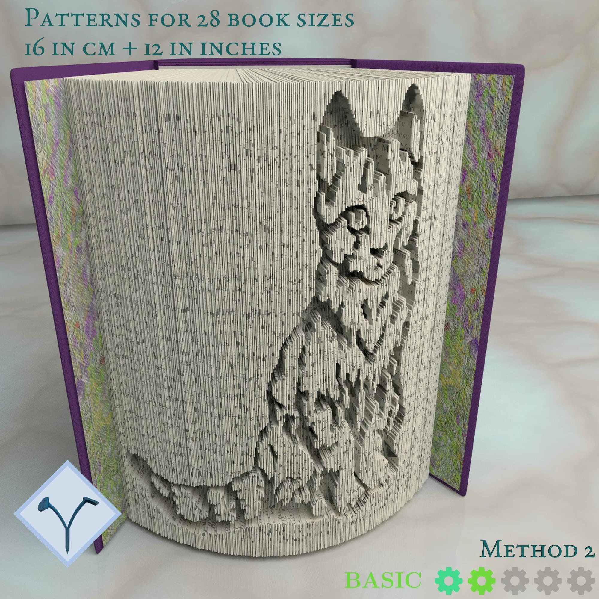 Cute Cat: Book Folding Pattern Instruction DIY Folded Book | Etsy