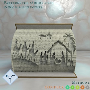 Holy Family - Nativity: DIY Cut & Fold Art, Book Folding Pattern and ...