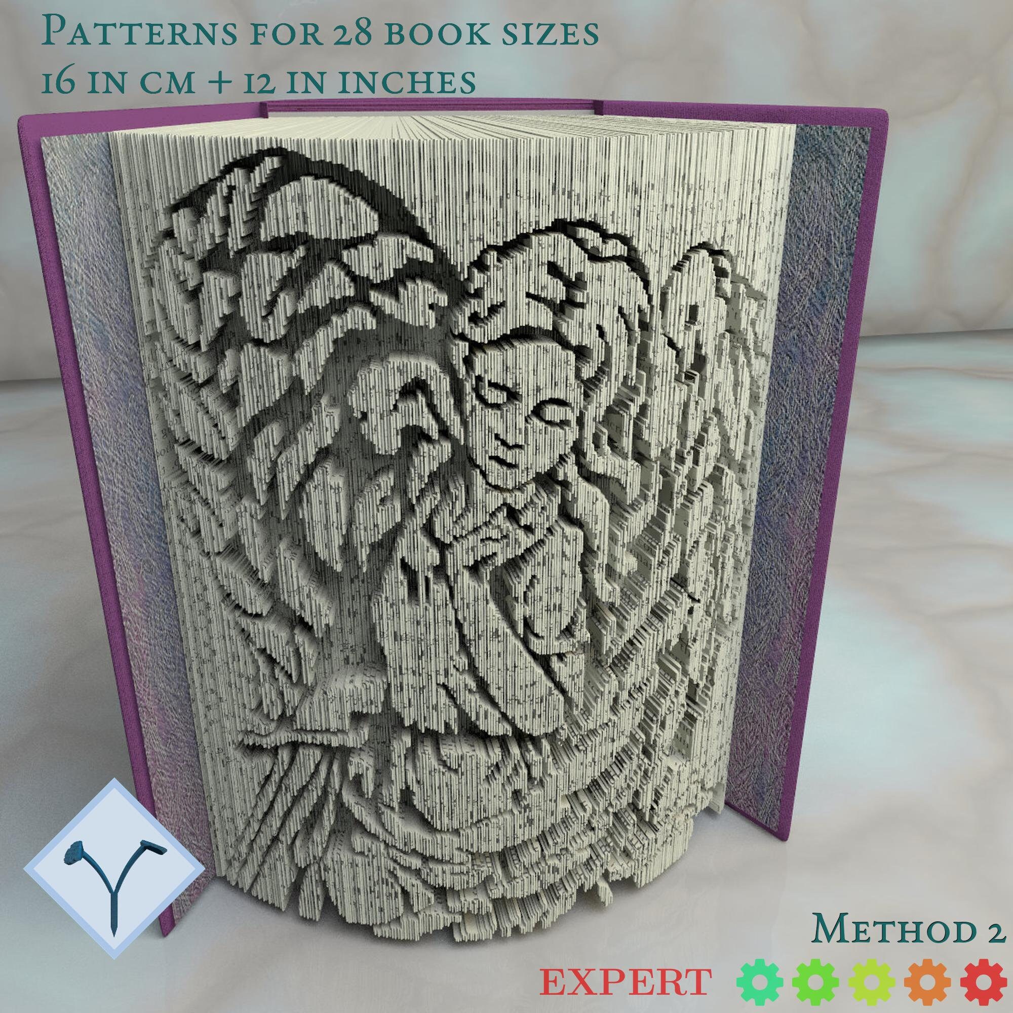 Guardian Angel: Book Folding Pattern Instruction DIY Folded | Etsy