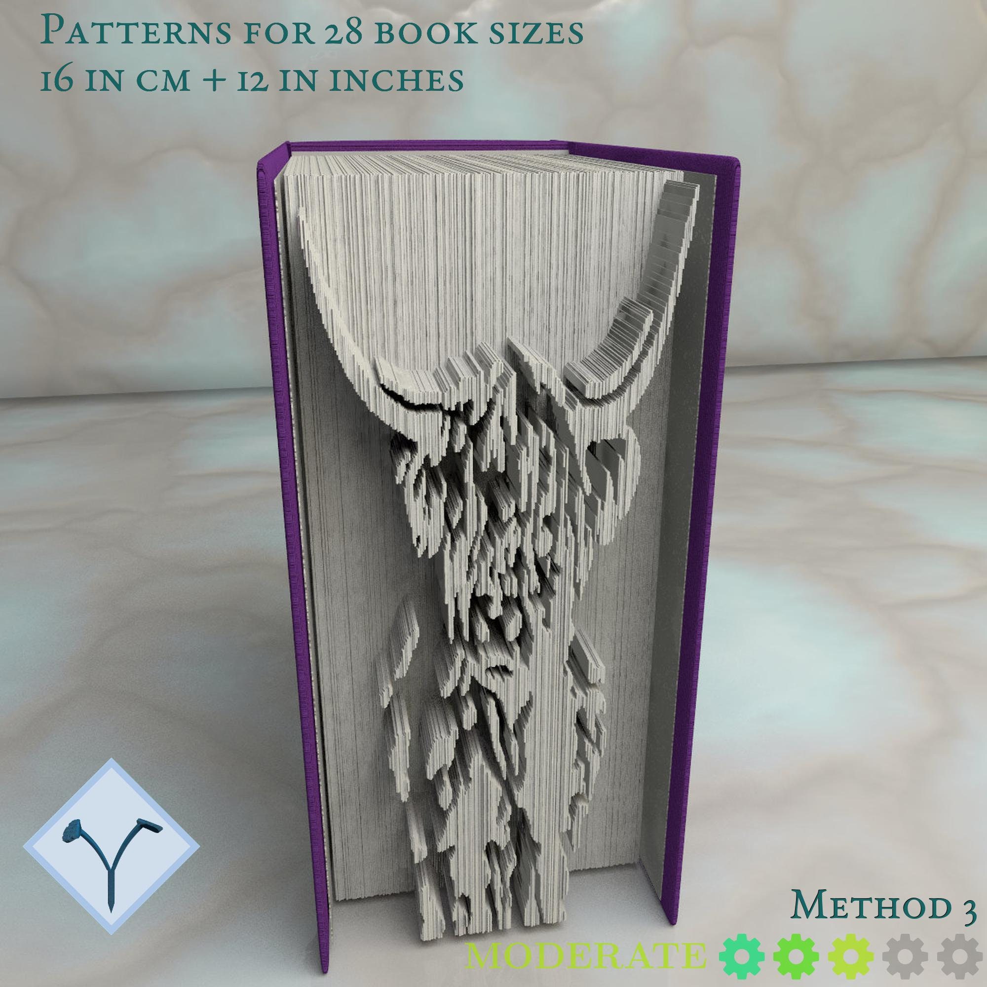 Young Bison, American Buffalo: DIY Cut & Fold Art, Book Folding Pattern ...