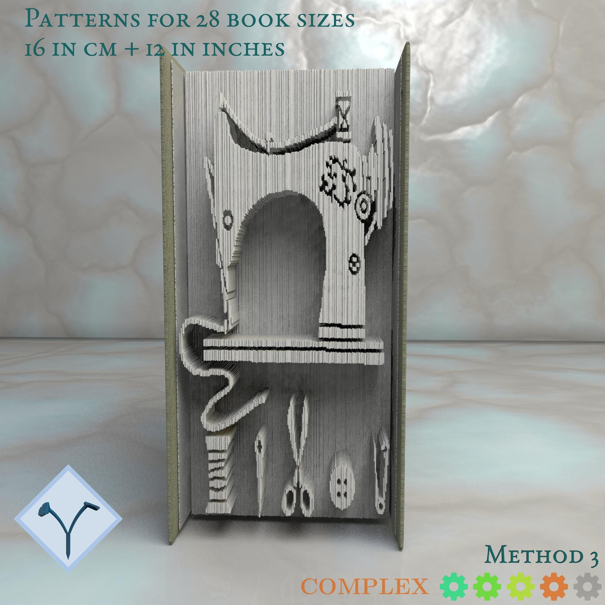 Tailor - Sewing Machine: DIY Cut & Fold Art, Book Folding Pattern and ...