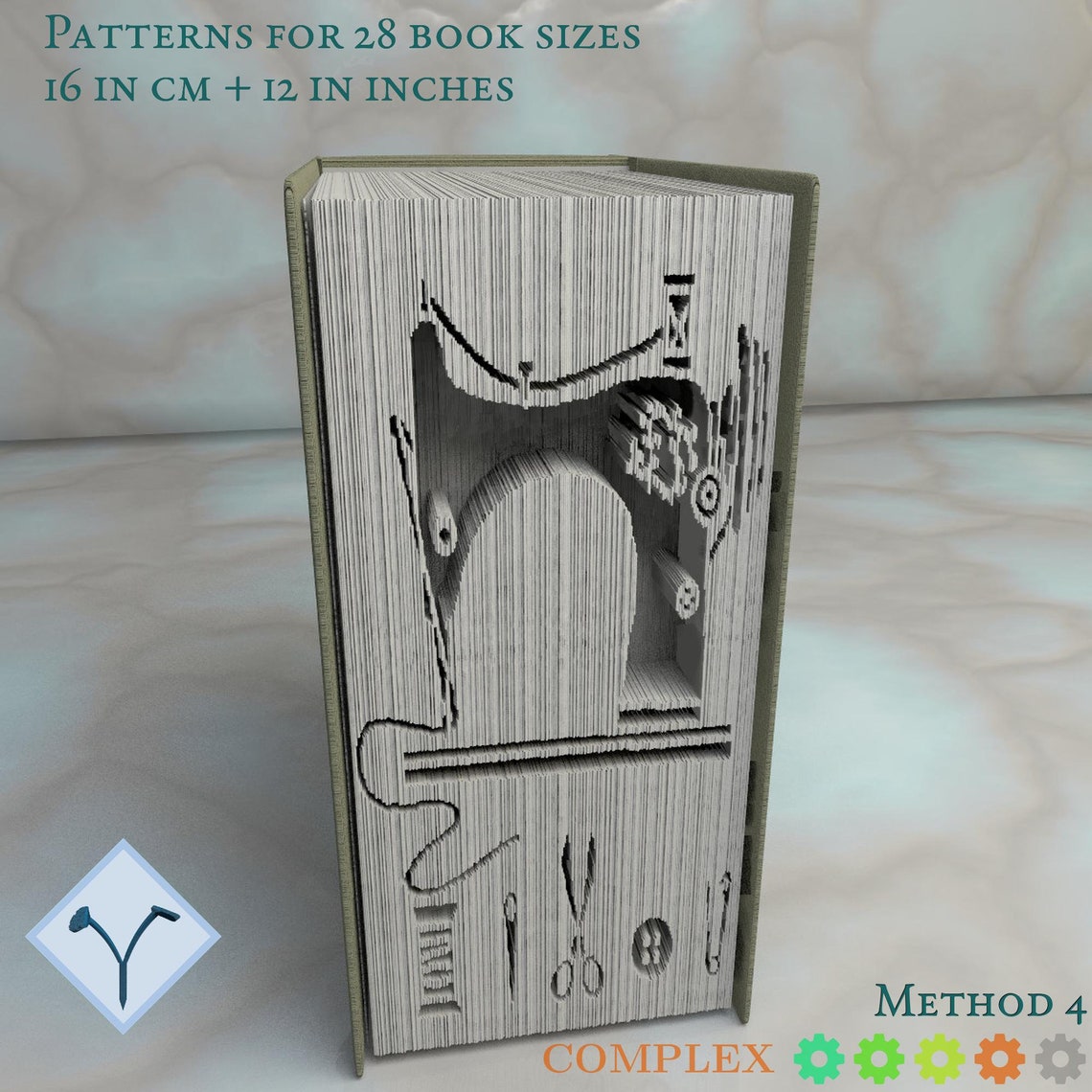 Tailor - Sewing Machine: DIY Cut & Fold Art, Book Folding Pattern and ...