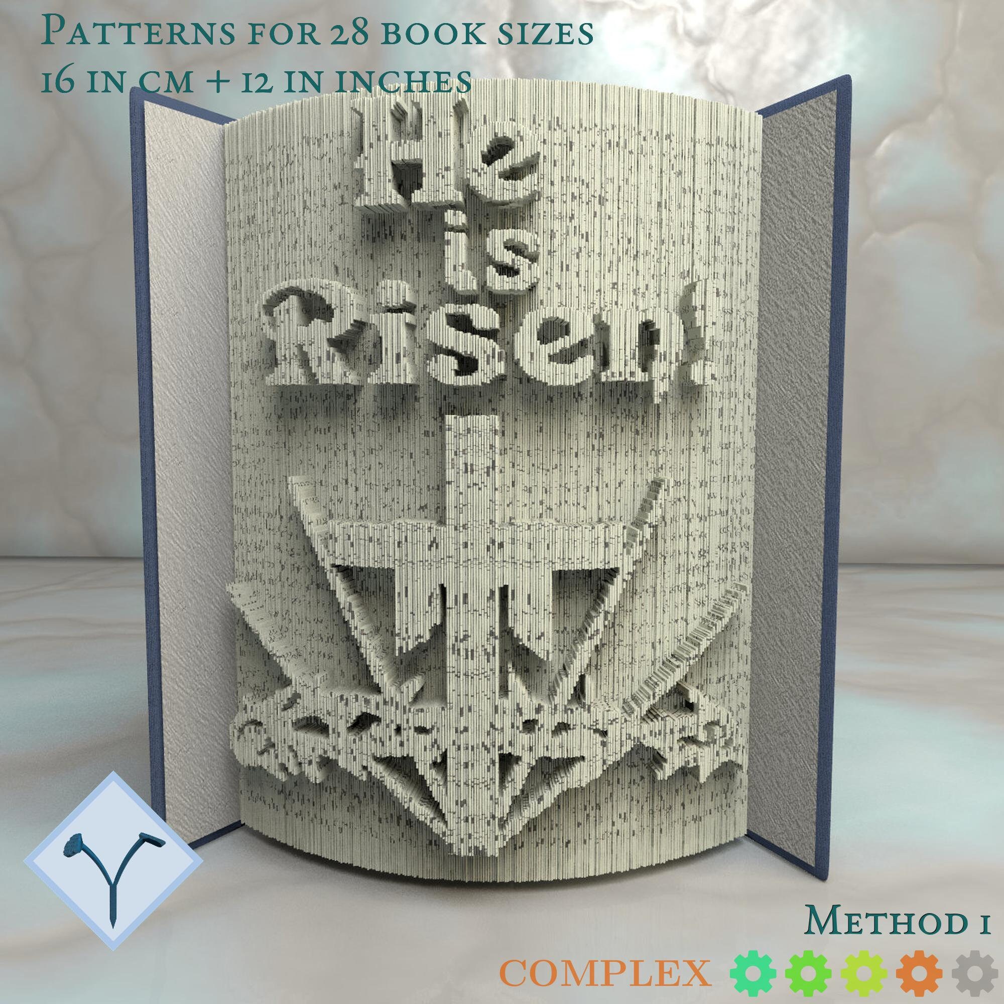 Pascha He is Risen: Book Folding Pattern Instruction DIY | Etsy