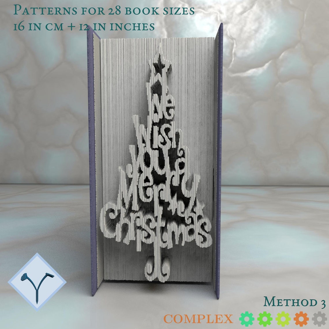 Christmas Tree: Book Folding Pattern Instruction DIY Folded - Etsy