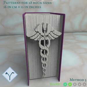 Medicine Symbol: Book Folding Pattern, Instruction DIY Folded Book Art ...