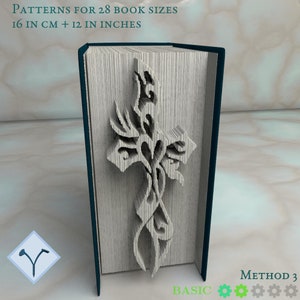 Cross With Heart: DIY Cut & Fold Art, Book Folding Pattern and ...